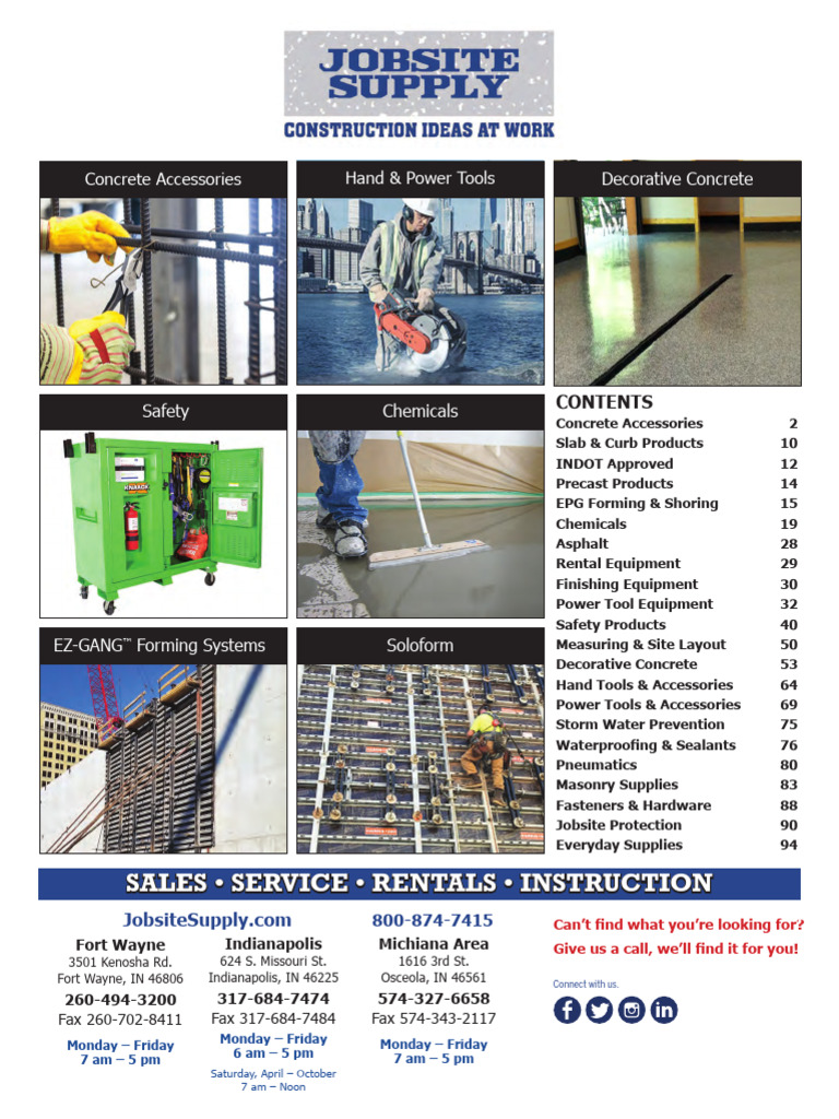 Jobsite Catalog | PDF | Pipe (Fluid Conveyance) | Reinforced Concrete