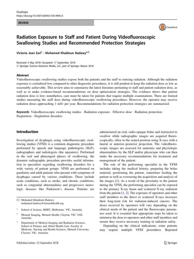 Earl 2018 | PDF | Absorbed Dose | Ionizing Radiation
