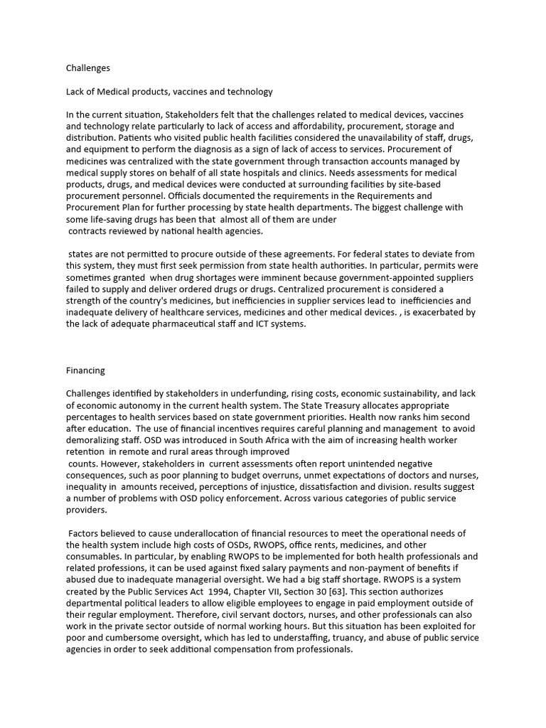 Challanges Gore | PDF | Governance | Health Care Challanges Gore | PDF | Governance | Health Care