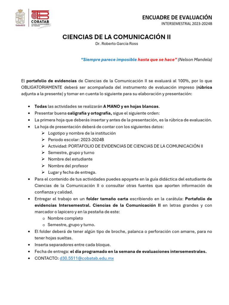 Intersemestral Ccs. de La Com. 2 | PDF