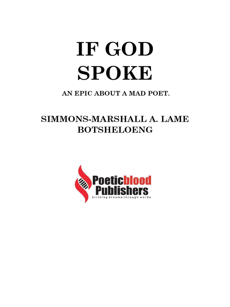 If God Spoke Final Manuscript, Simmons-Marshall | PDF | Messiah | Mary ...