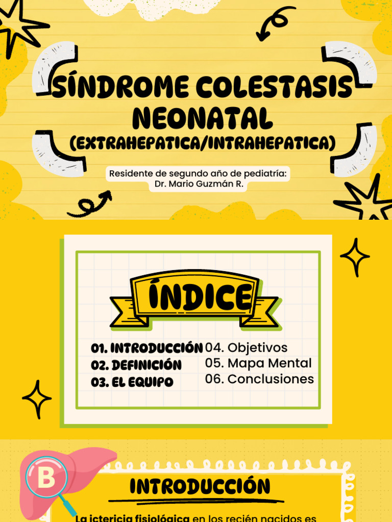 Colestasis Neonatal: Diagnóstico y Tratamiento | PDF | Bilis | Sistema ...