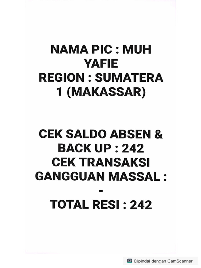 Muh Yafie Sumatera 1 (Maret) | PDF