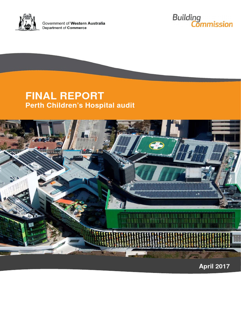 Final Report - Perth Childrens Hospital Audit | PDF | Occupational ...