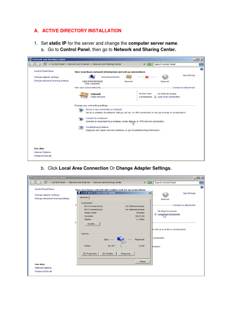 Active Directory Installationfinal 1 | PDF | Group Policy | Ip Address