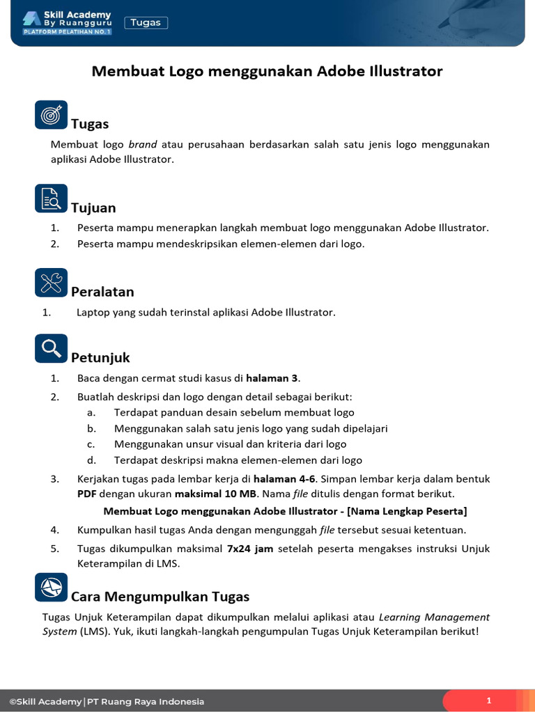 Membuat Logo Menggunakan Adobe Illustrator - Muhamad Arifin | PDF