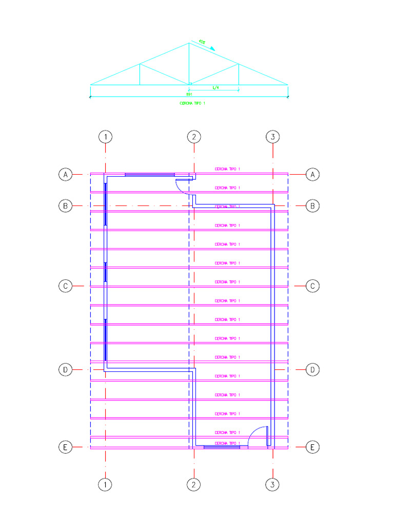 Estructura de Techumbre (Cerchas) | PDF