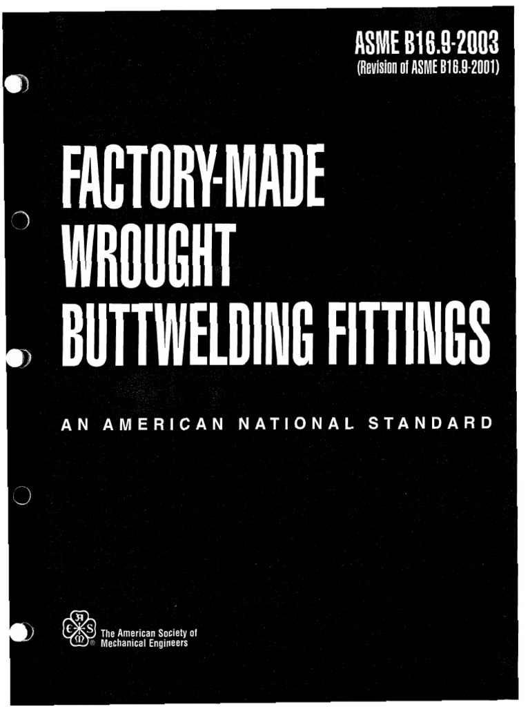 Asme B16.9 - 2003 | PDF