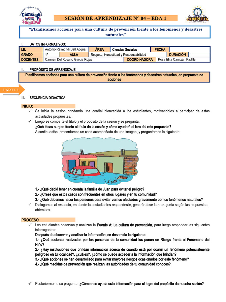 Sesión 4 - Eda 1 - CCS - 1° | PDF | Ciencia cognitiva | Ciencias del comportamiento