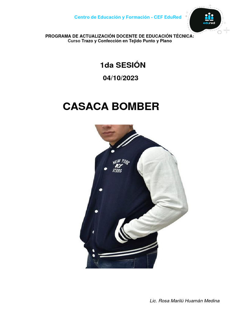 Trazo de Casaca Bomber | PDF