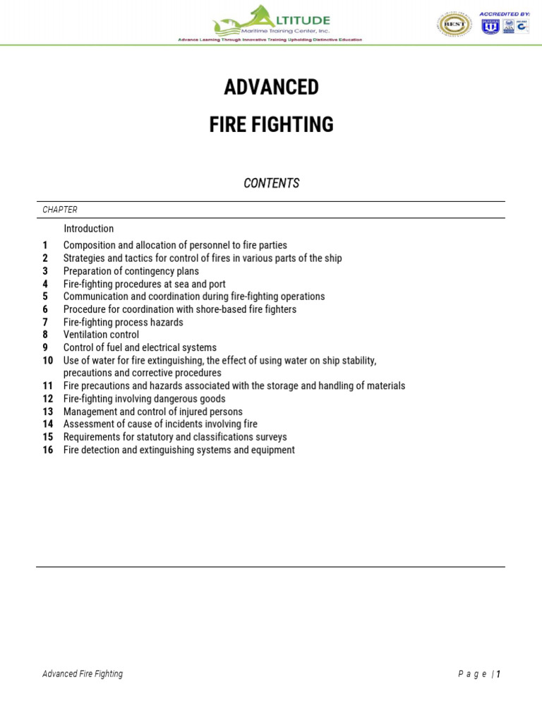 Module Aff | PDF | Firefighting | Firefighter