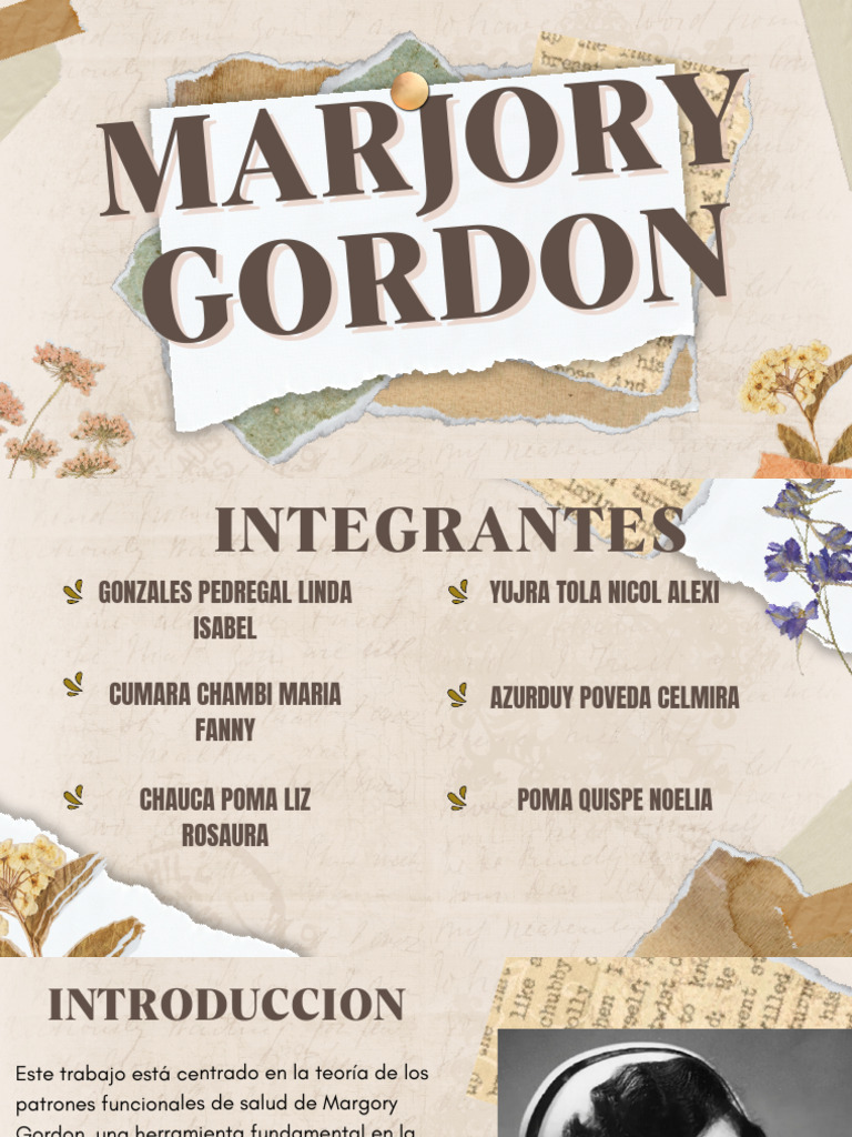 Marjory Gordon - Socioantropología | PDF | Percepción | Estrés (biología)