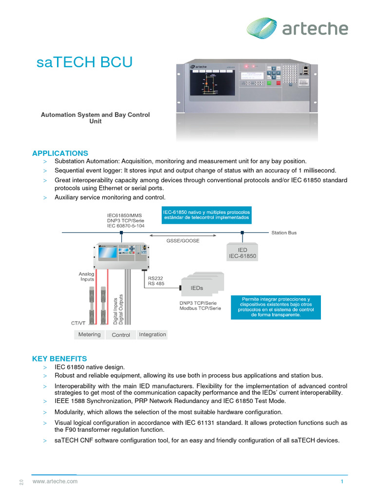ARTECHE DS saTECH-BCU EN | PDF | Information And Communications Technology | Computer Science