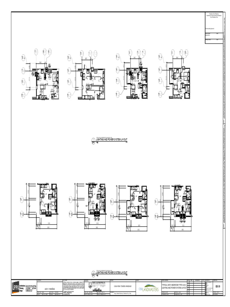 CMTM FCD Ee 39 Typical Studio 1 BR Unit Layout1 | PDF