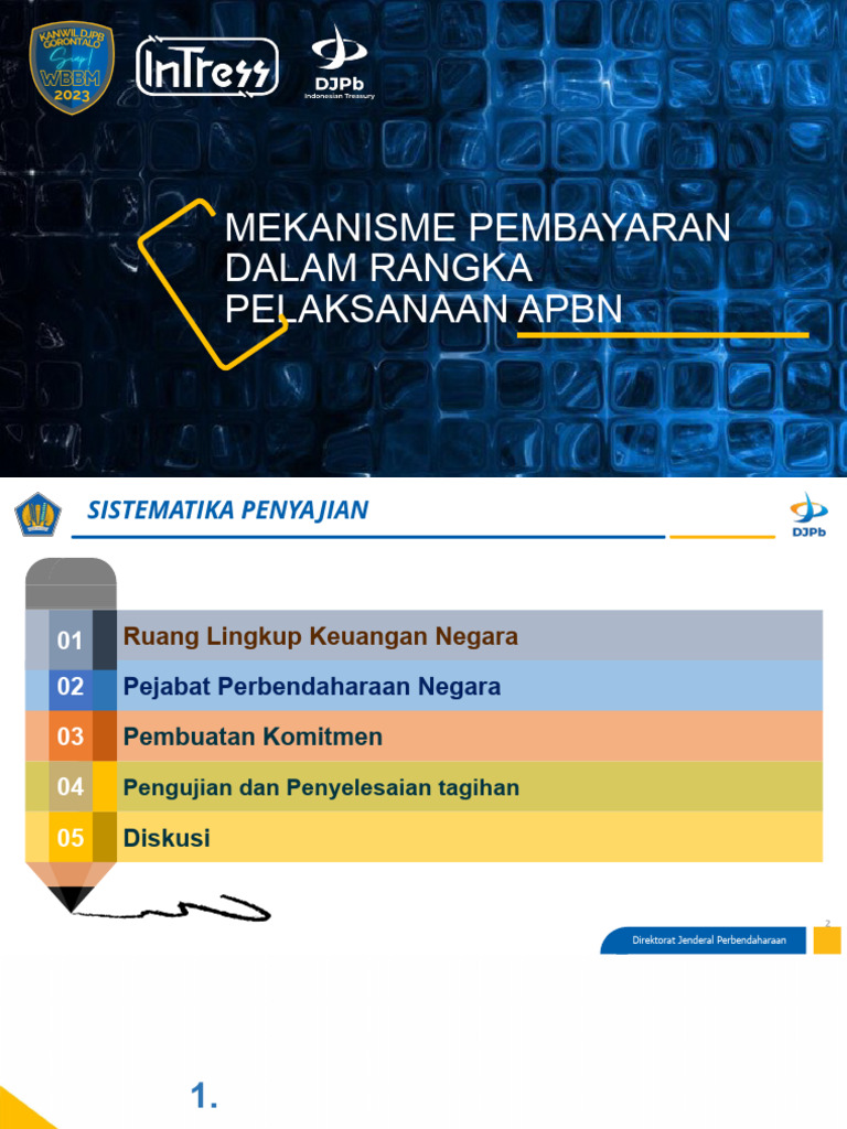 Materi Mekanisme Pembayaran APBN - Refreshment - Edited Ari | PDF | Hukum