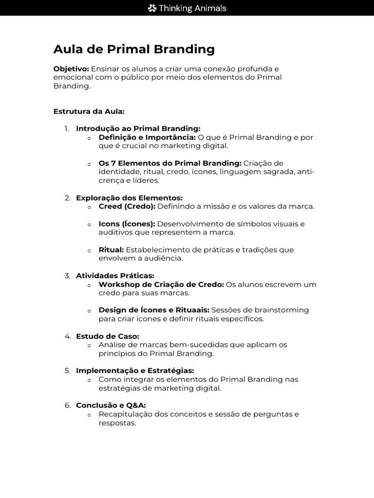 Aula sobre Primal Branding e StoryBrand | PDF | Marca | Arquétipo