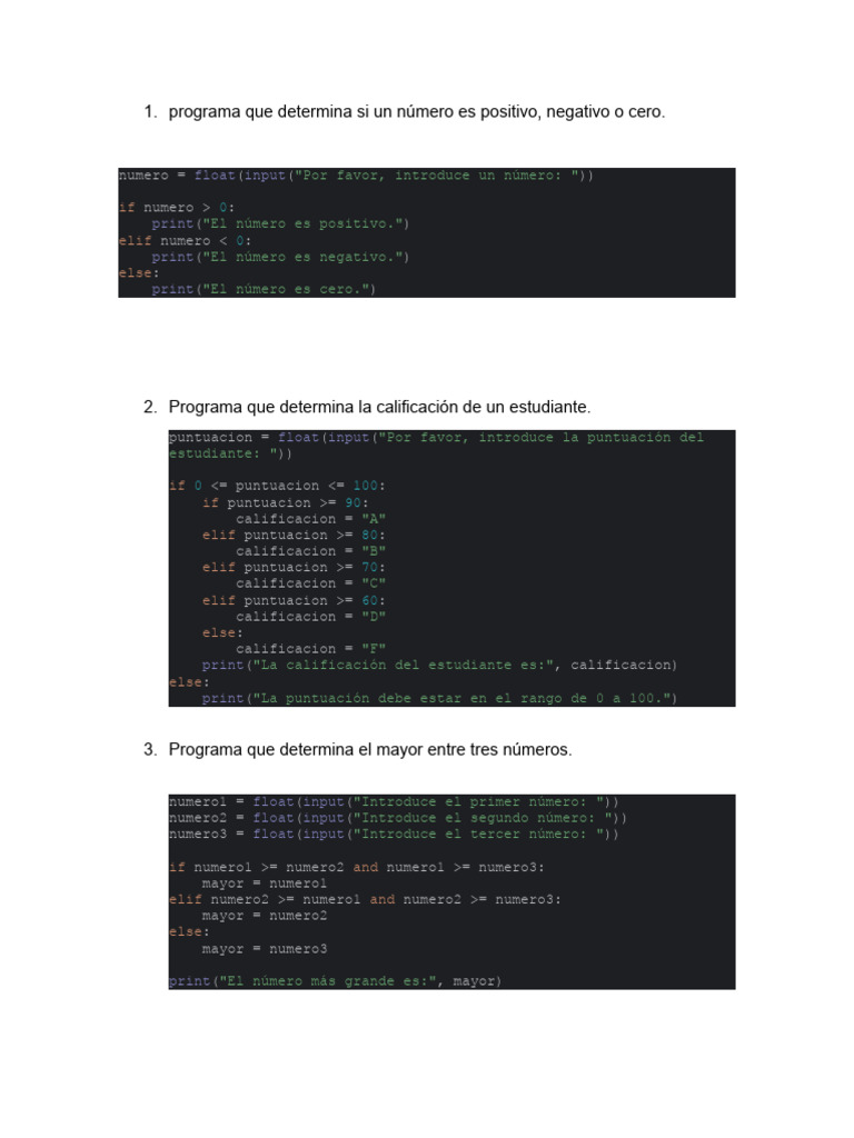 ejercicios clase dos | PDF