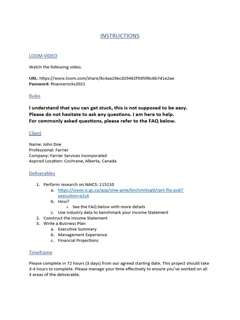 Project Brief | PDF | Microsoft Excel | Spreadsheet