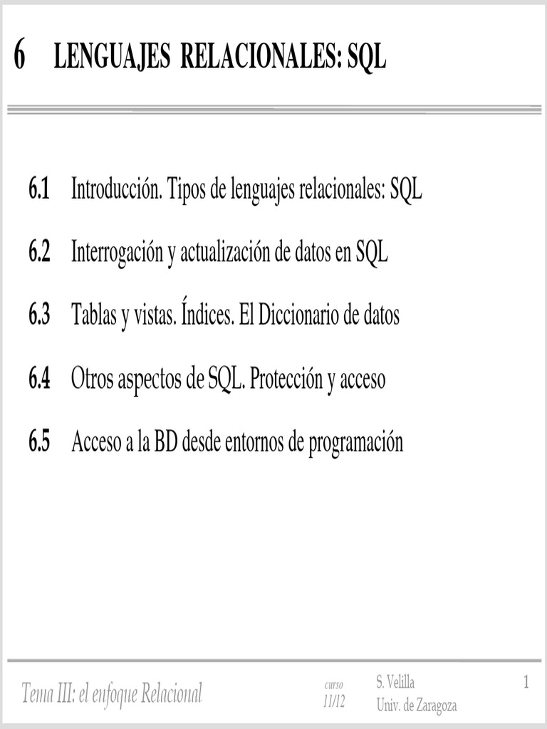 Introducción a SQL y Consultas Básicas | PDF | SQL | Pl / Sql
