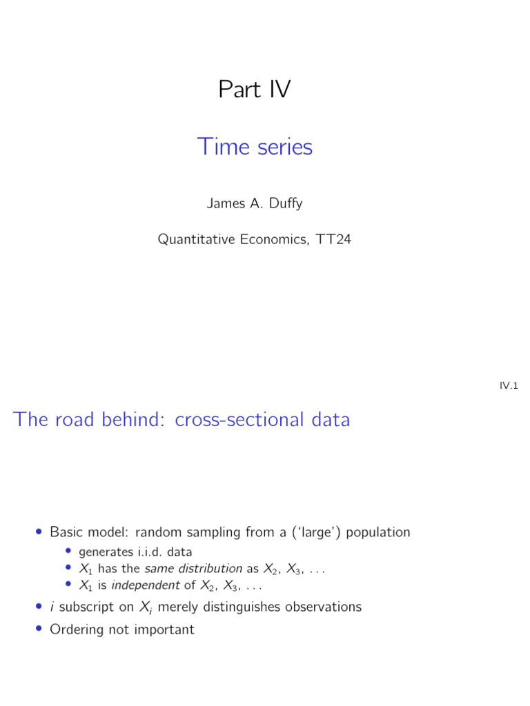 Understanding Time Series Data Analysis | PDF | Stationary Process ...