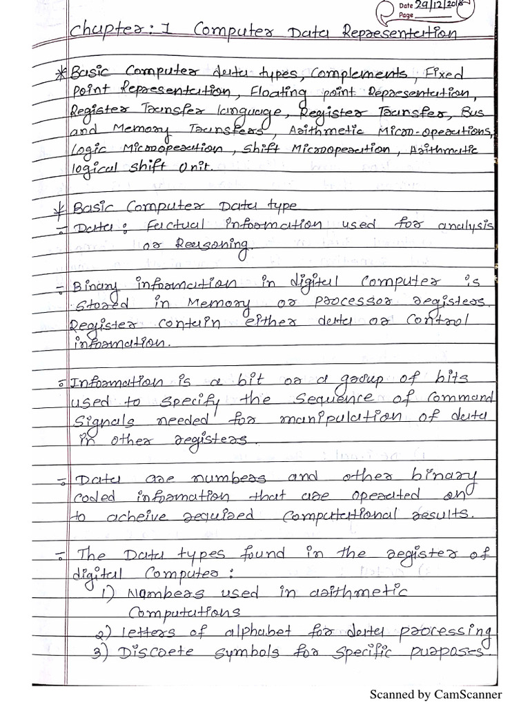 Ch 1 Computer Data Representation Pdf