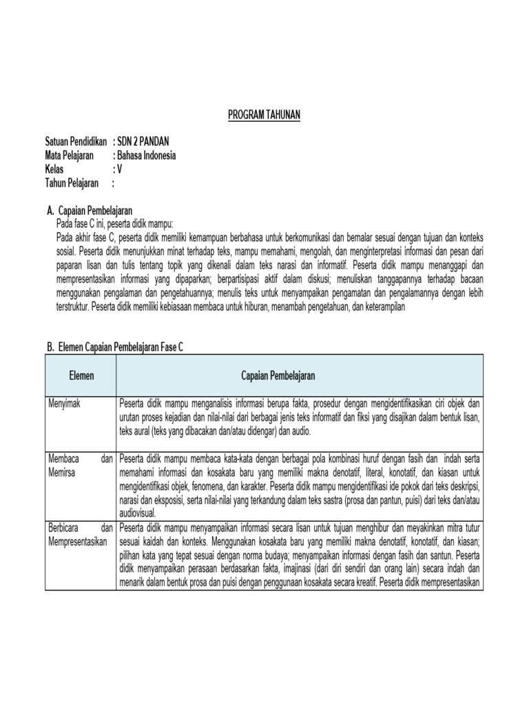 Prota Kumer 2023-2024 | PDF | Sains & Matematika