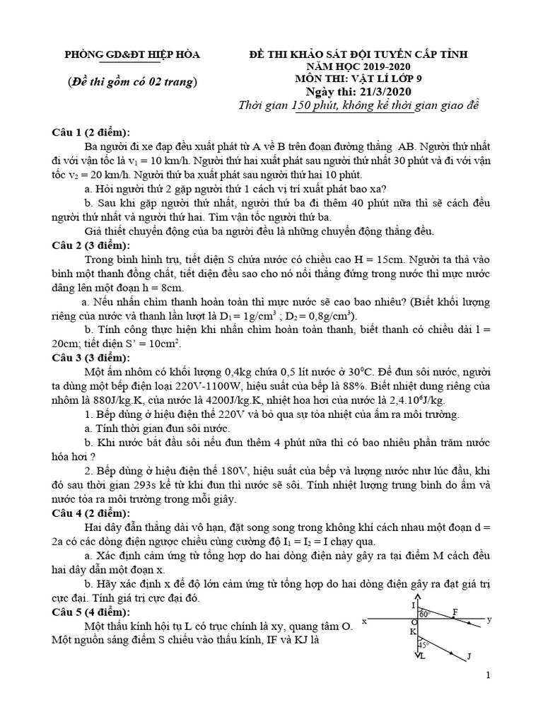 Đề 11 hsg vật lí | PDF