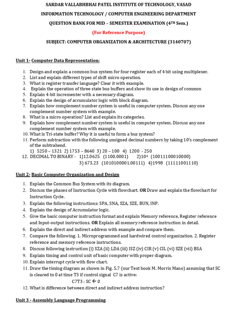 Coa Imp | PDF | Computer Engineering | Computing