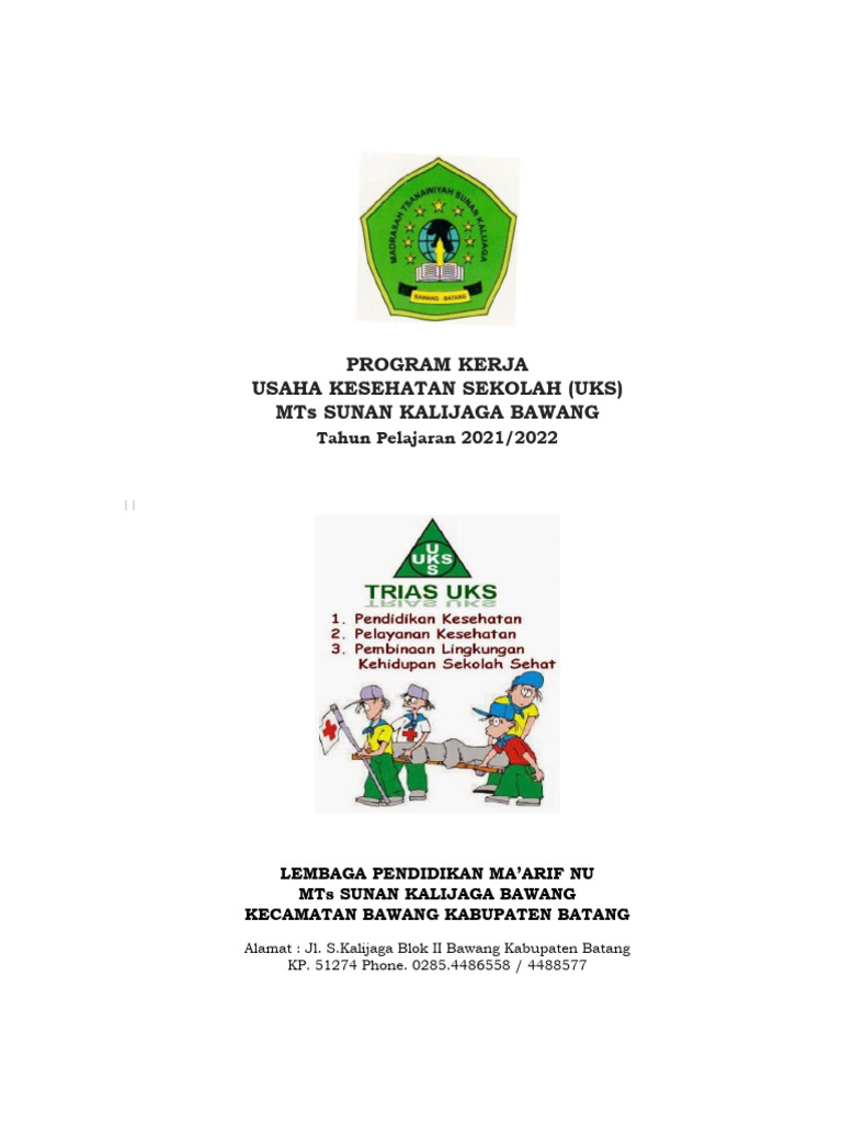 Program Kerja Uks 2018-2019 | PDF