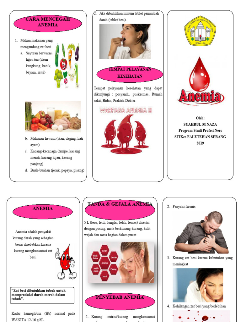 Leaflet Anemia | PDF