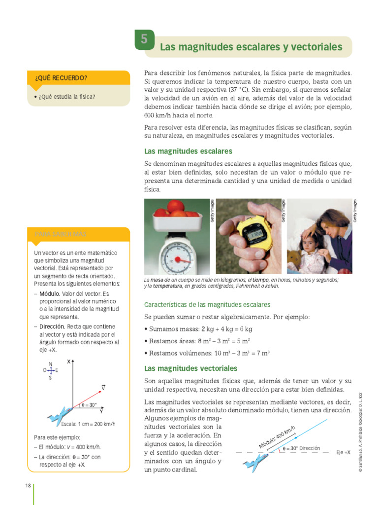 Tema 5-1 | PDF | Vector Euclidiano | Escalar (Matemáticas)