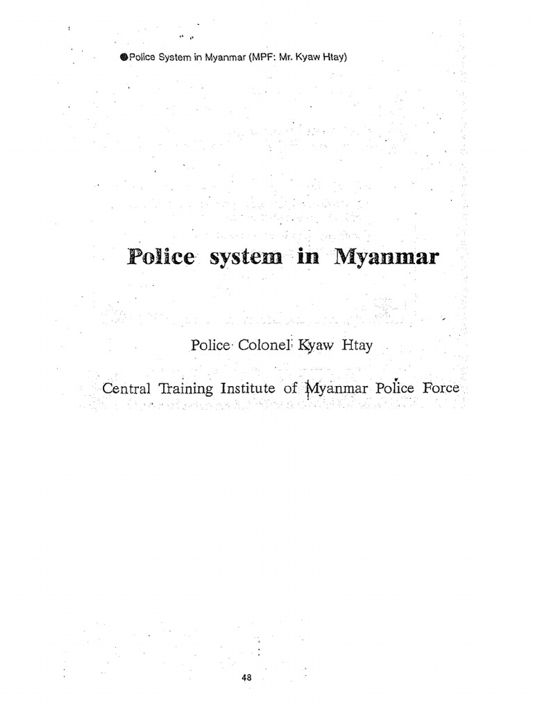 Comparative Policing System 2 | PDF