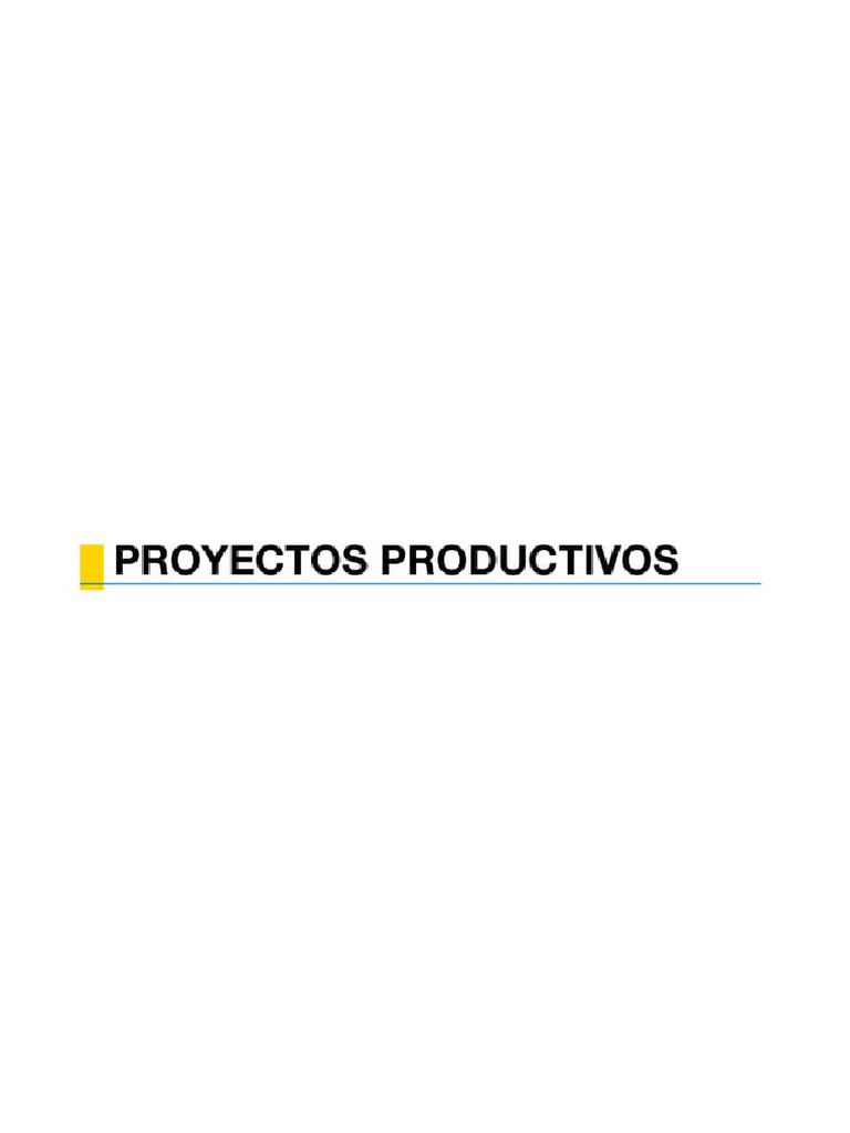 Proyectos Productivos - Cetpro | PDF