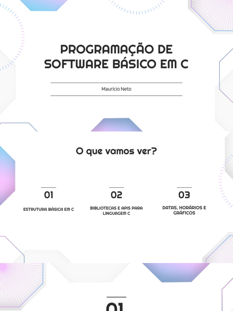 1 - Programação de Software Básico em C | PDF | C (linguagem de ...