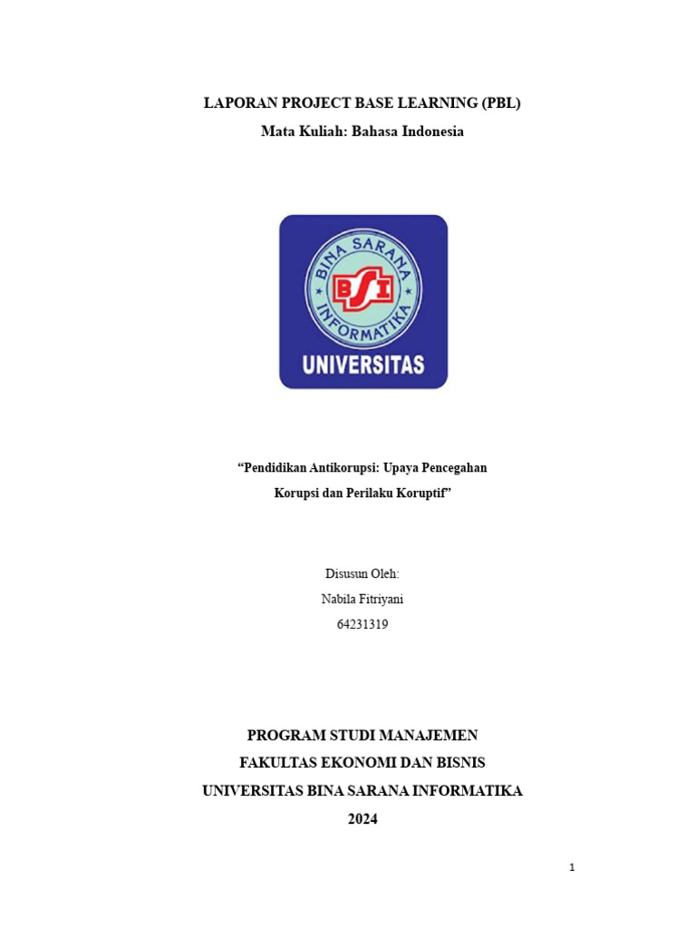 Laporan Project Base Learning B. Indo | PDF | Ilmu Sosial