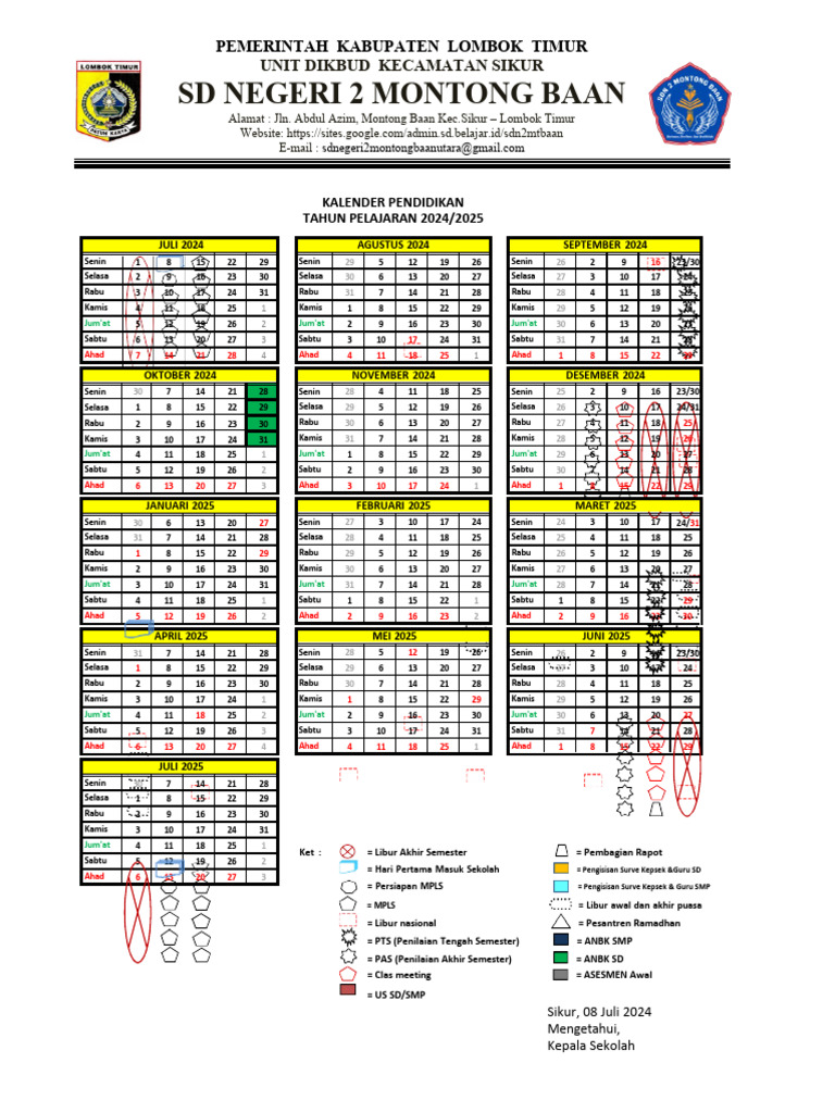 Kaldik 2024-2025 | PDF