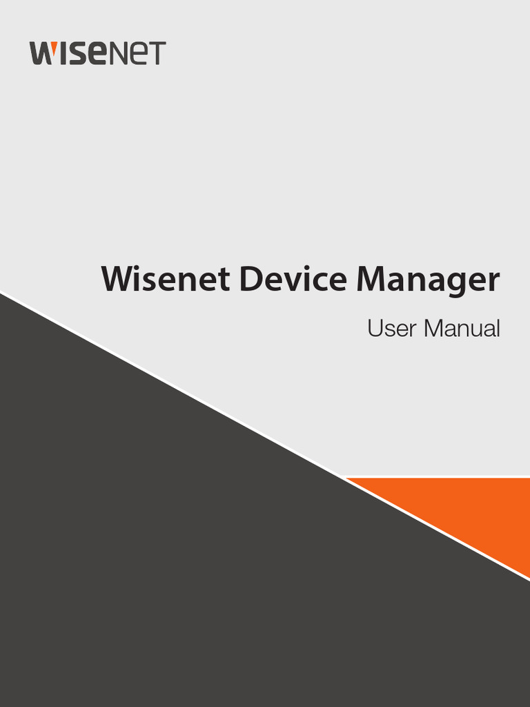 Wisenet Device Manager Guide | PDF | Data Compression | Digital Audio