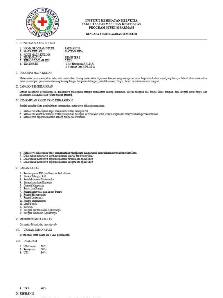 RPS Matematika | PDF