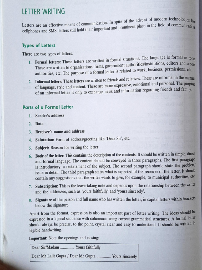 12 LETTER WRITING - Editor | PDF