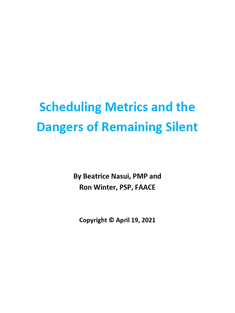 Scheduling Metrics Pdf Benchmarking Evaluation