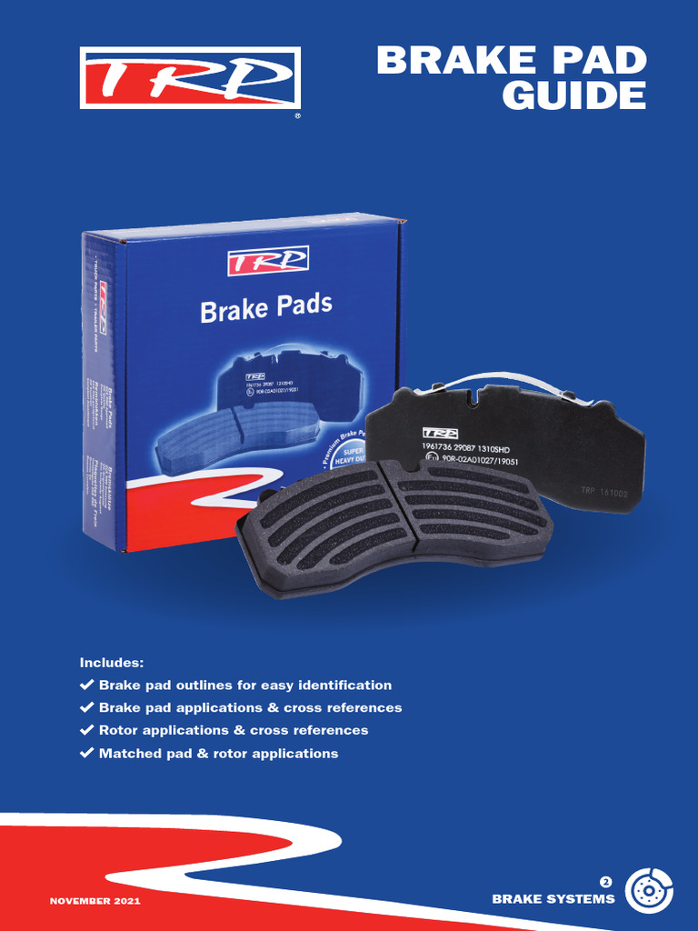 TRP Brake Pad Guide 11-2021 | PDF | Vehicle Parts | Motor Vehicle
