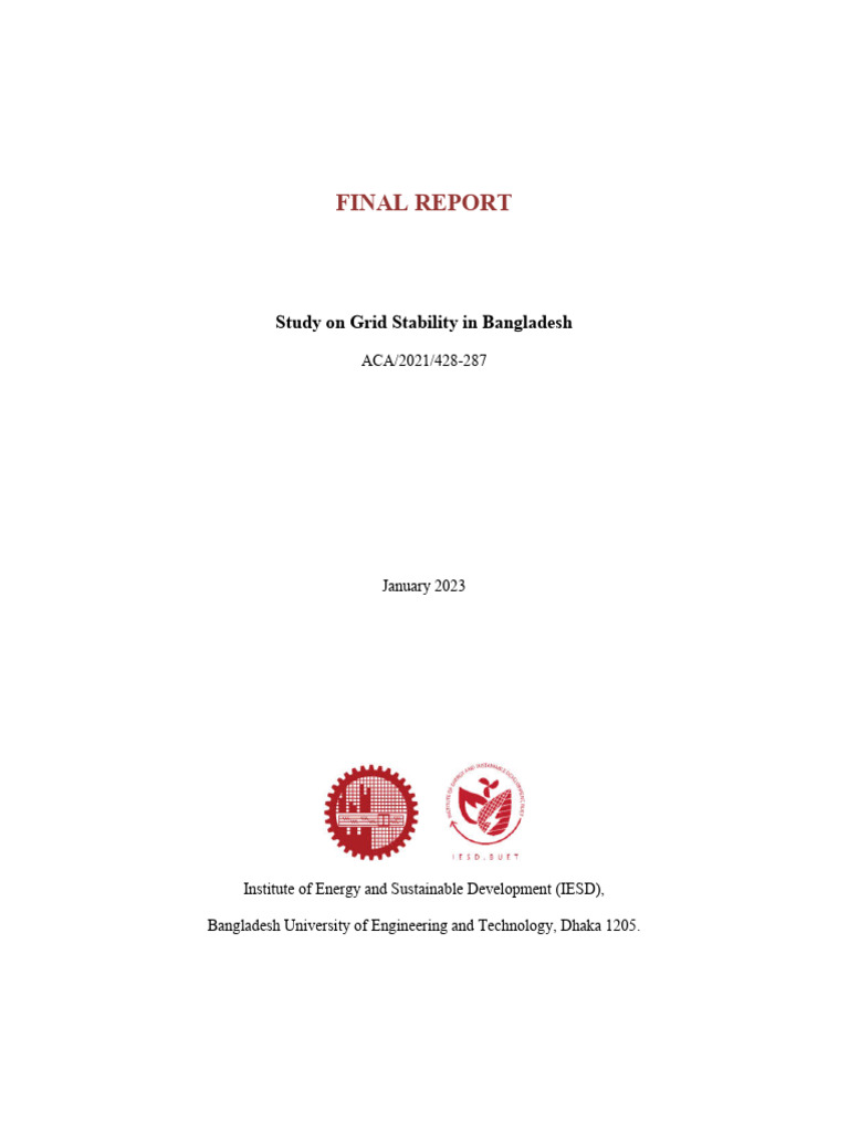 EUD Grid Final Report - V3 | PDF | Electrical Grid | Electric Power Transmission