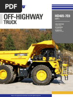 Komatsu HD465-7 Dump Truck Specs | PDF | Axle | Horsepower