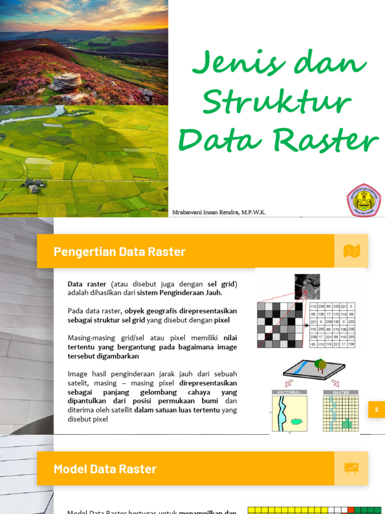Jenis Dan Struktur Data Raster | PDF | Sains & Matematika | Teknologi & Rekayasa