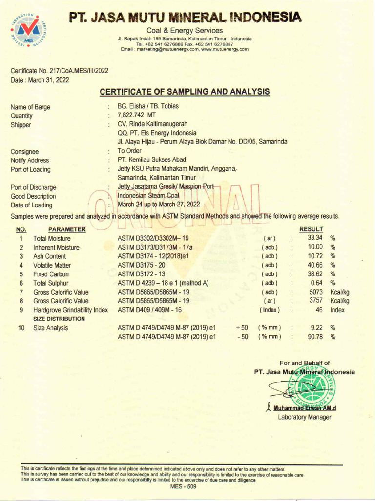 CERT BG ELISHA | PDF