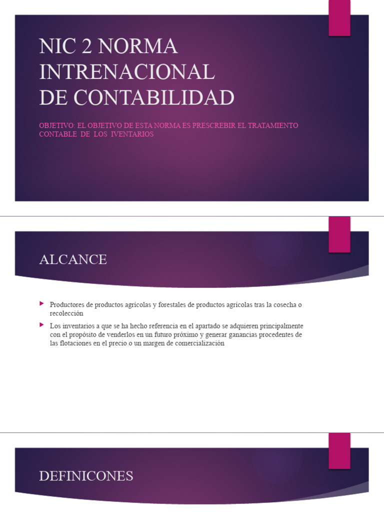Nic 2 Norma Intrenacional de Contabilidad | PDF