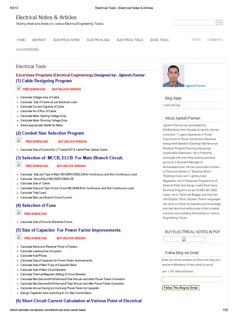 Electrical Notes by Jignesh Parmar | PDF | Electric Motor | Fuse ...