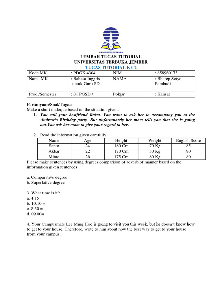 Big TT 2 | PDF | Language Arts & Discipline