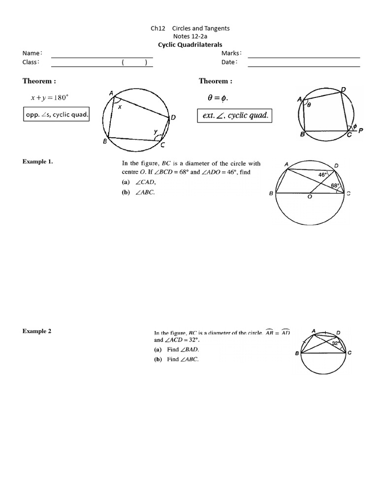 Ch12 Maths WS | PDF
