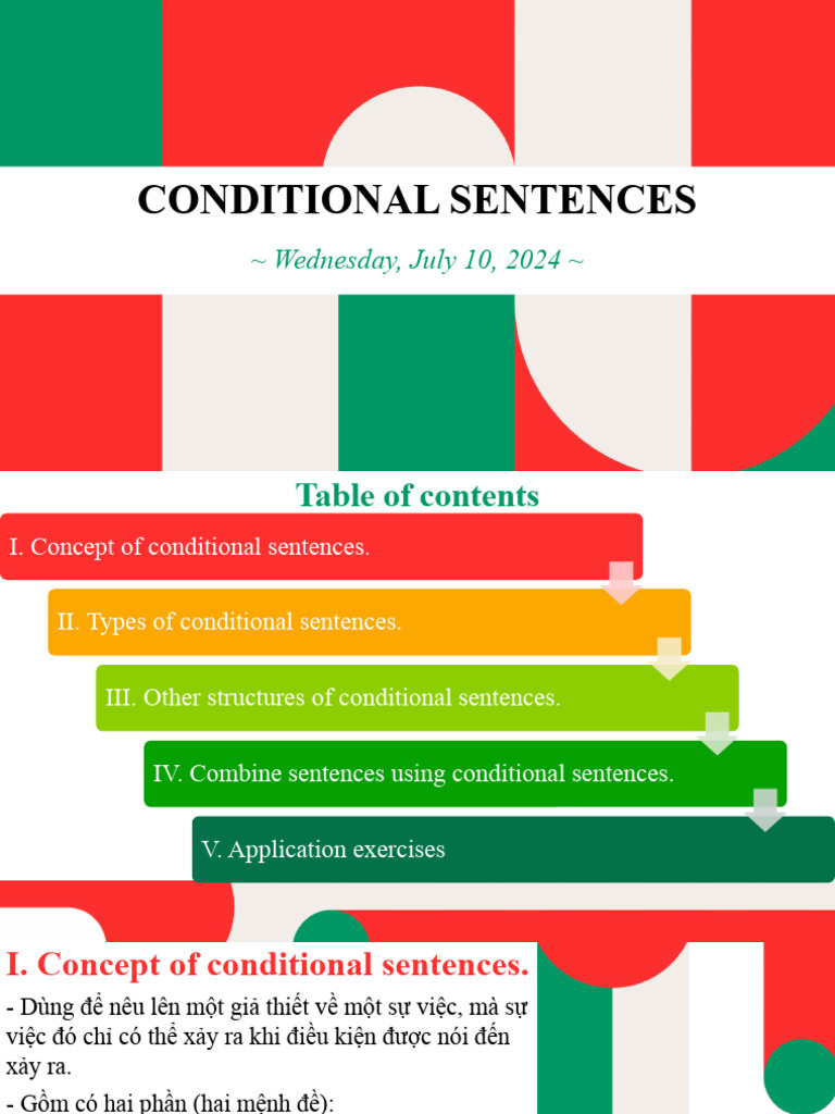Conditional Sentences | PDF
